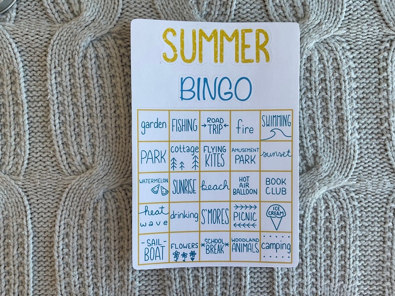 Bookish Journal Bingo Challenge Sticker - Seasonal Bingo Reading ...