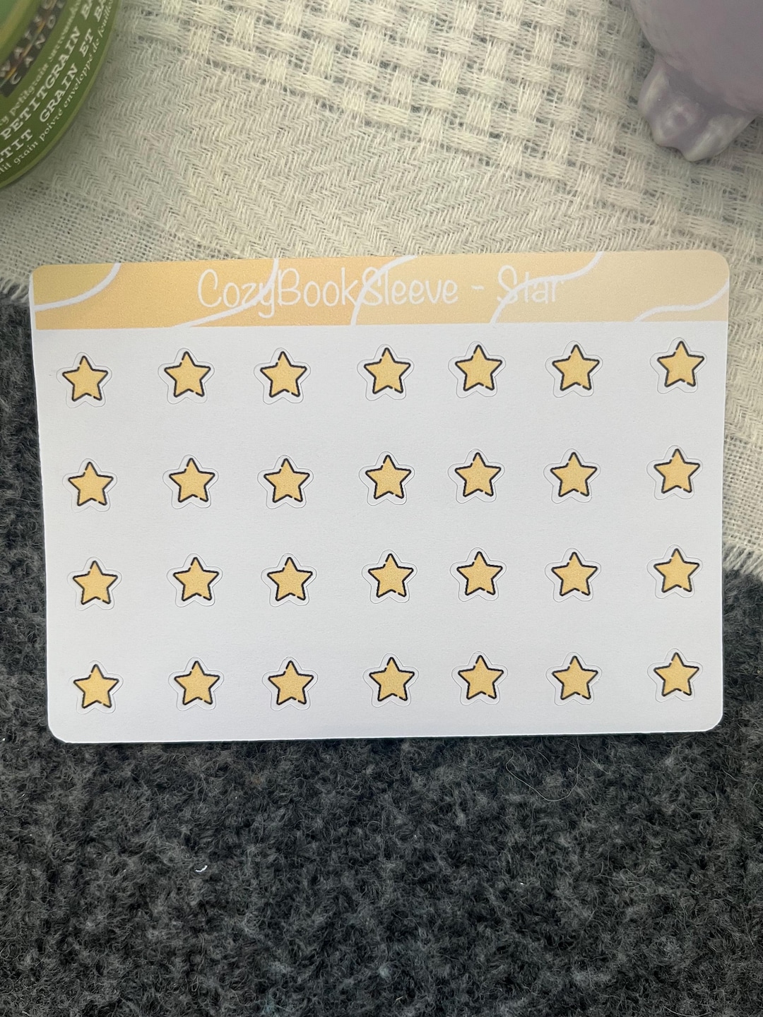 Mini Star Icon Calendar Sticker Sheets - Planner Stickers - Bullet ...
