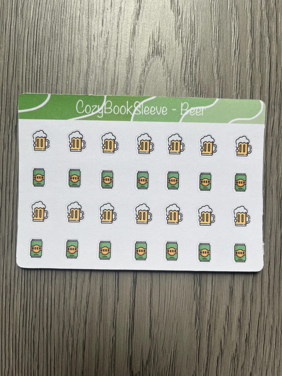 Mini Beer Icon Calendar Sticker Sheets - Planner Stickers - Bullet ...