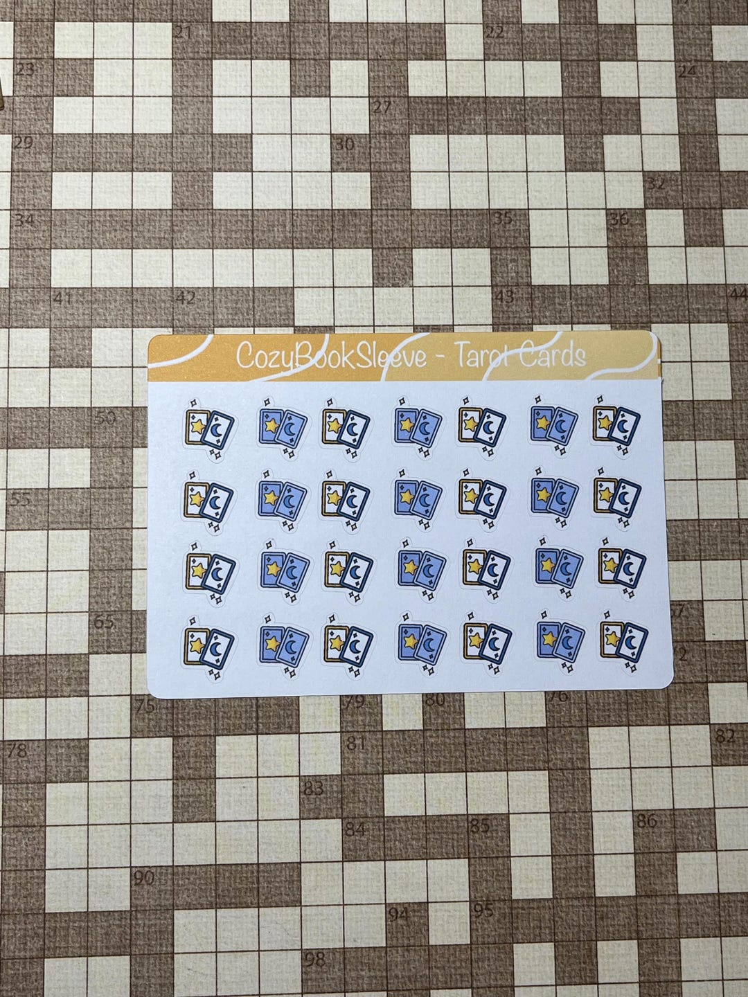 Mini Tarot Cards Icon Calendar Sticker Sheets - Planner Stickers ...