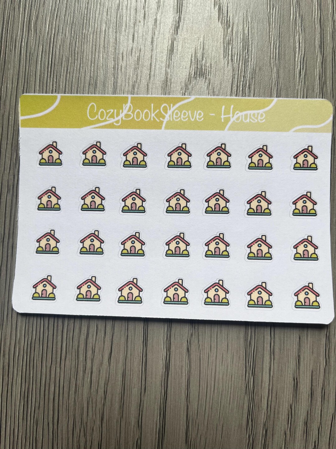 Mini House Home Icon Calendar Sticker Sheets - Planner Stickers ...