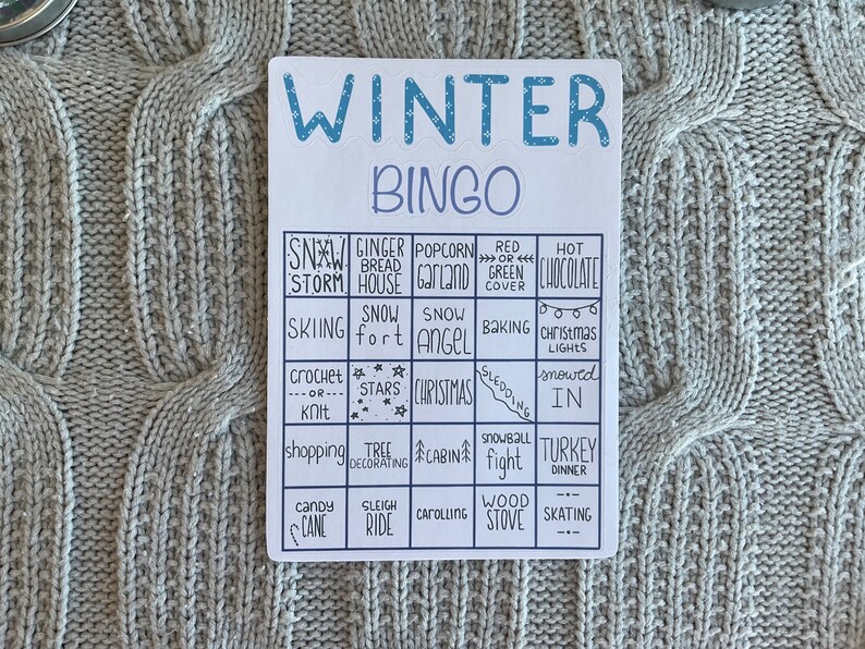 Bookish Journal Bingo Challenge Sticker - Seasonal Bingo Reading ...