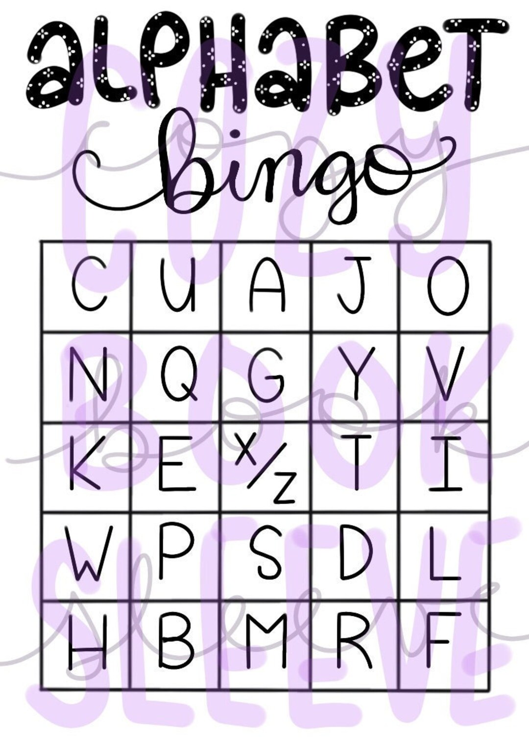 Alphabet Reading Challenge Bingo - Reading Journal Printable Bujo ...