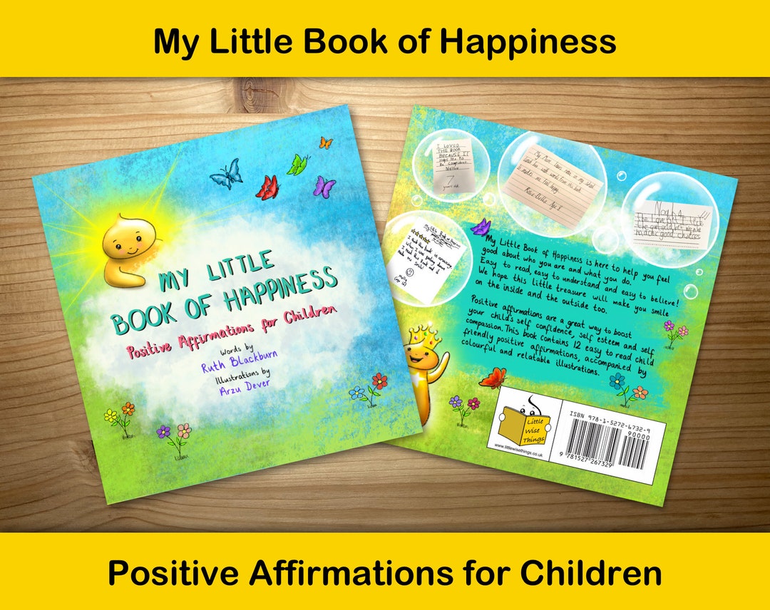 My Little Book of Happiness: Positive Affirmations for Children - Etsy