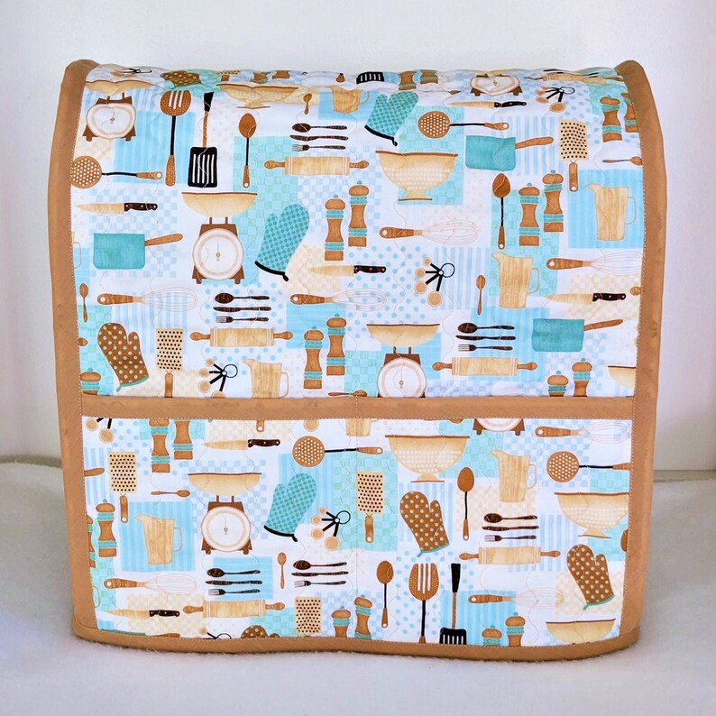 Kitchenaid Mixer Cover With Pockets Quilted Kitchen Theme - Etsy