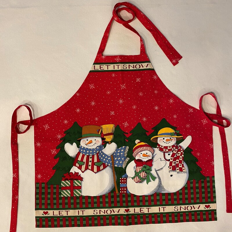 Snowman Apron - Etsy