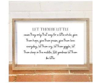 Printable Wall Art Let Them Be Little Instant Digital Download Boho Art ...