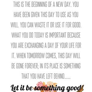 Let It Be Something Good, Printable Wall Art, Digital Download, Life ...