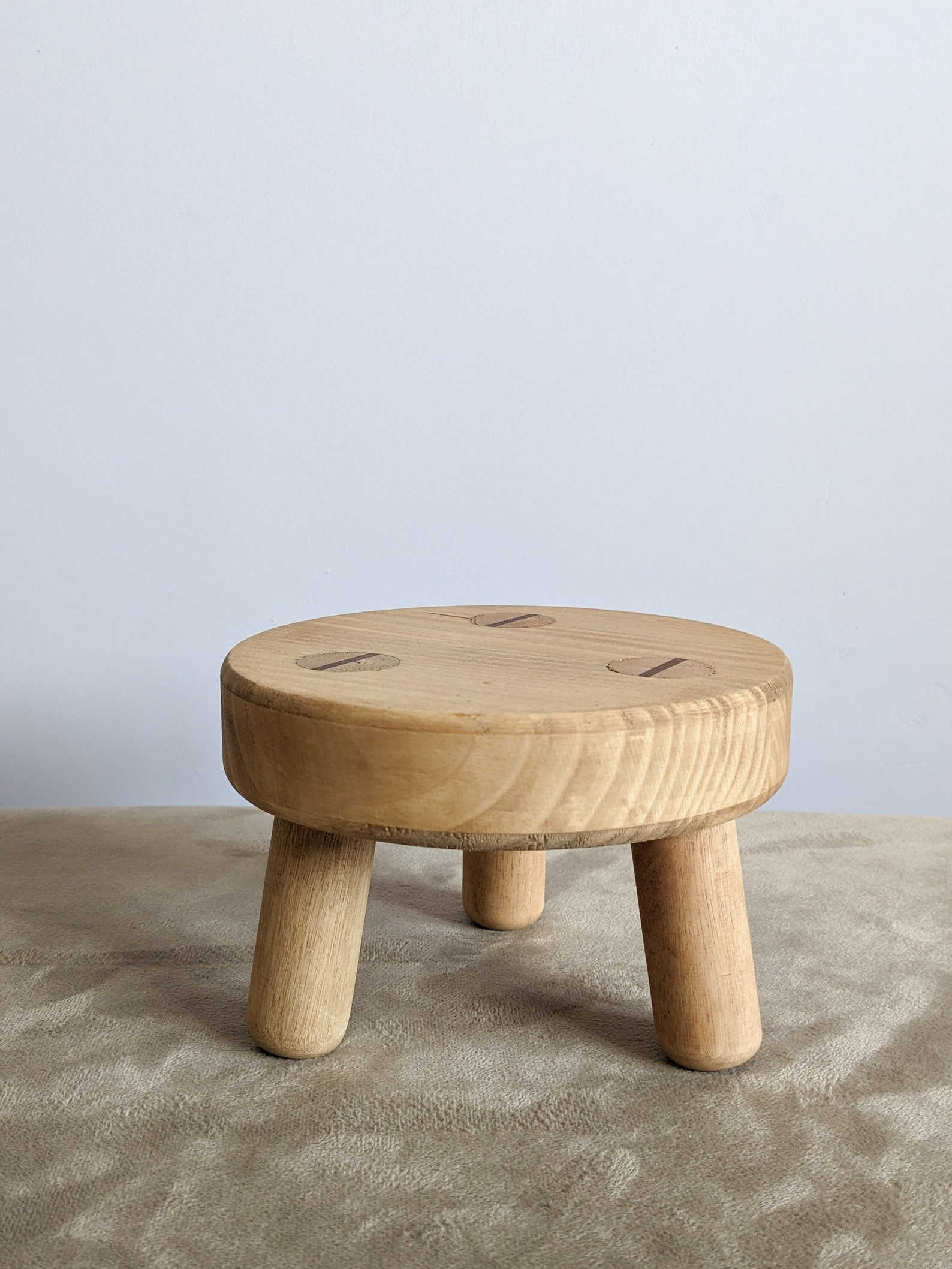 Tiny Stool: Handmade, Round Milking Stand - Etsy UK