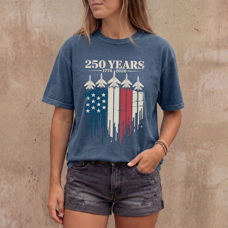 250 Years Patriotic Shirt, 1776 2026 America Anniversary Tee, Vintage ...