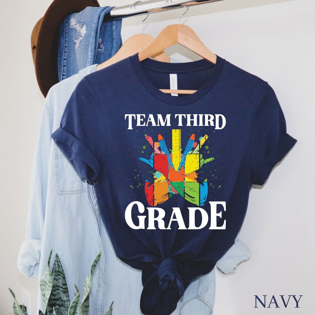 Team Third Grade T-shirt, Back to School Shirt, Teacher Outfit - Etsy