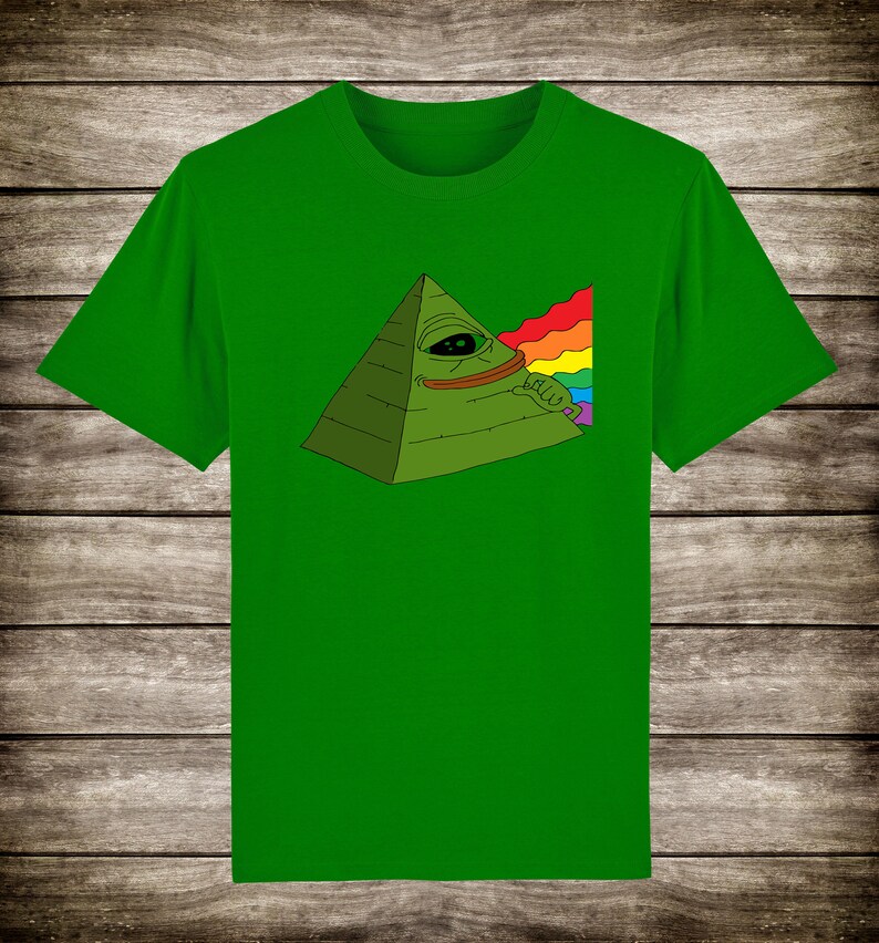 Pepe the Frog Illuminati Pyramid Rainbow T-shirt Unisex Man - Etsy Canada