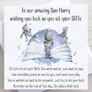 Sats Good Luck Card, Personalised Good Luck in Your Exams, Good Luck ...