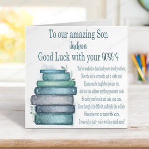 Good Luck on Your Gcses Card, Gcses Card, Exams Card, Secondary School ...