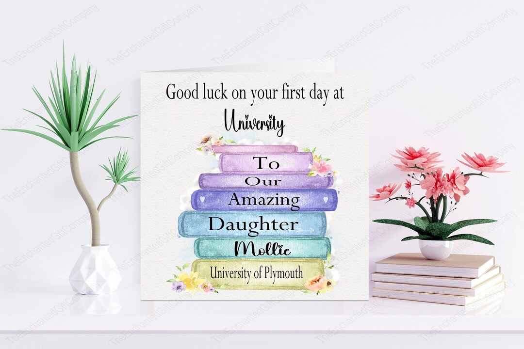 Personalised off to University Card, Good Luck at University Card ...
