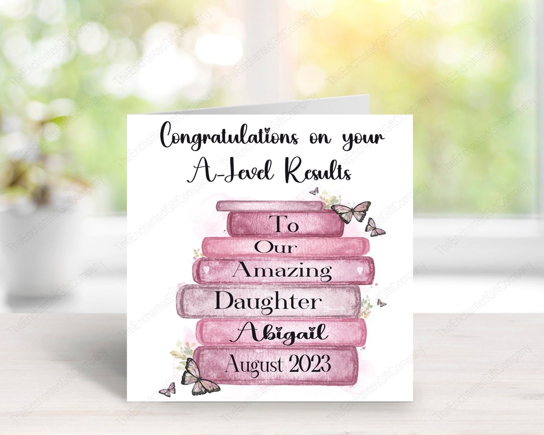 Congratulations on Your A-level Results Card A-level Card - Etsy