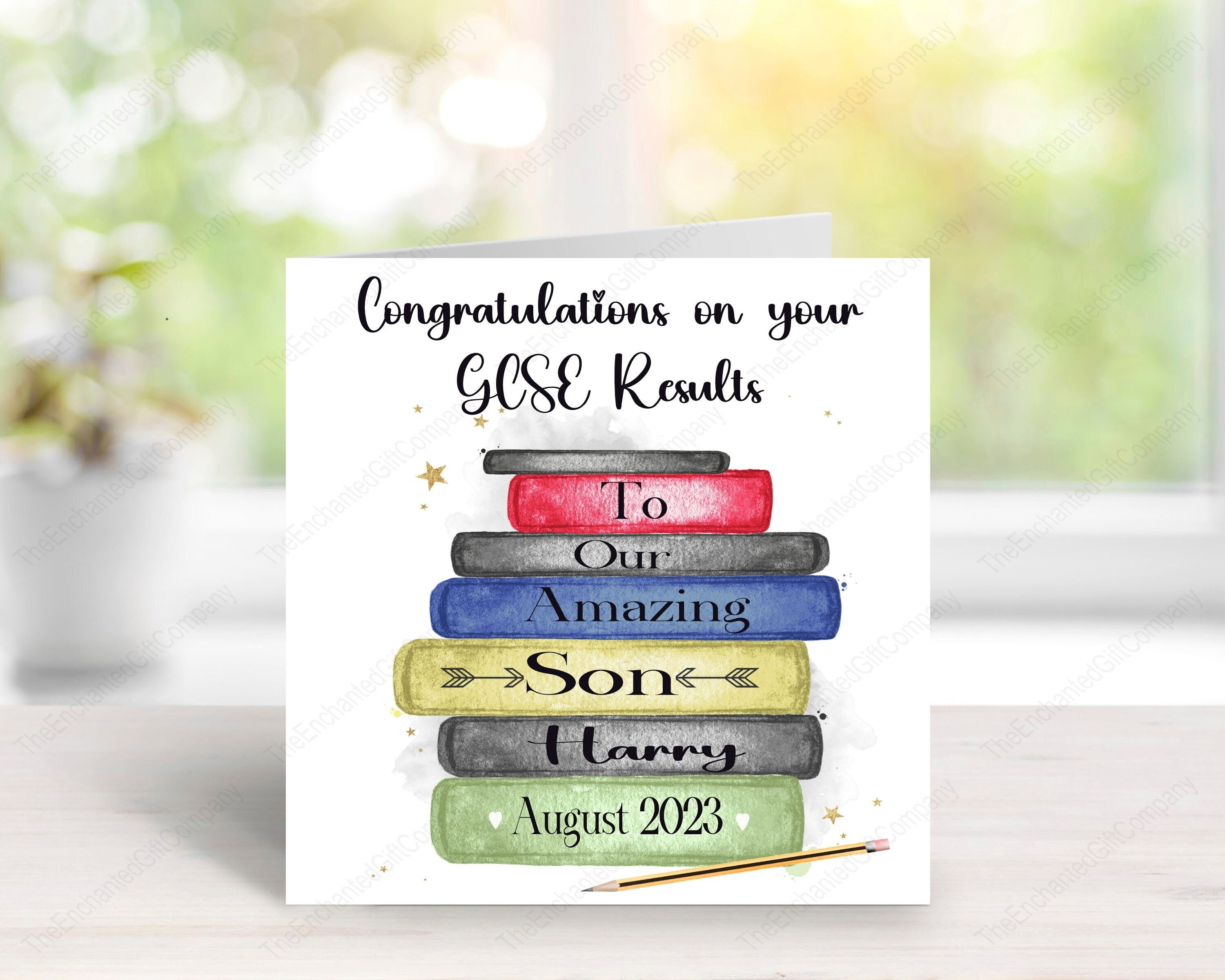 Congratulations on Your GCSE Results Card GCSE Card School - Etsy UK