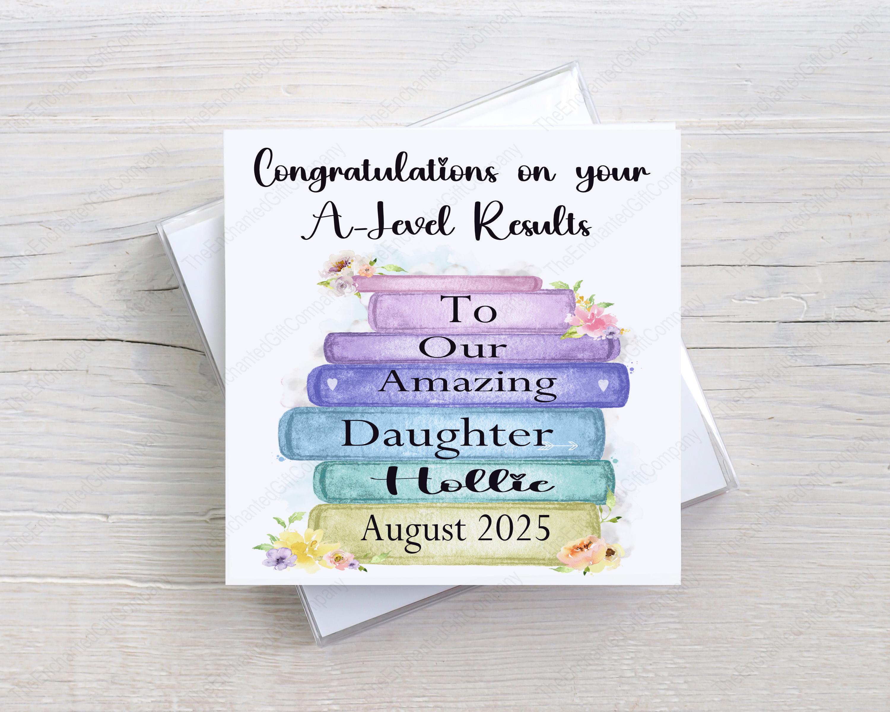 Congratulations on Your A-level Results Card, A-level Card, A-level ...