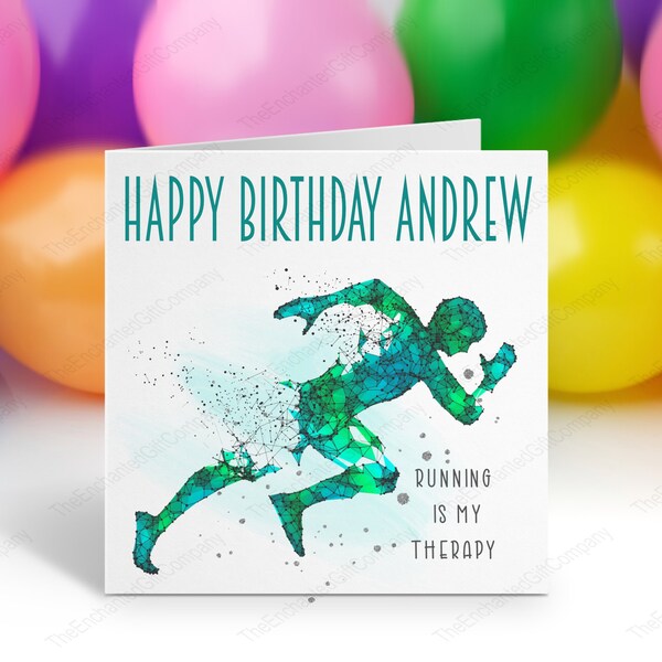 Runner Birthday Card - Etsy UK