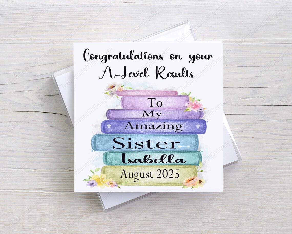 Congratulations on Your A-level Results Card, A-level Card, A-level ...