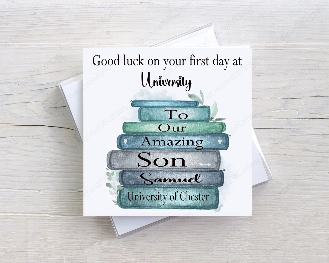 Personalised off to University Card, Good Luck at University Card ...