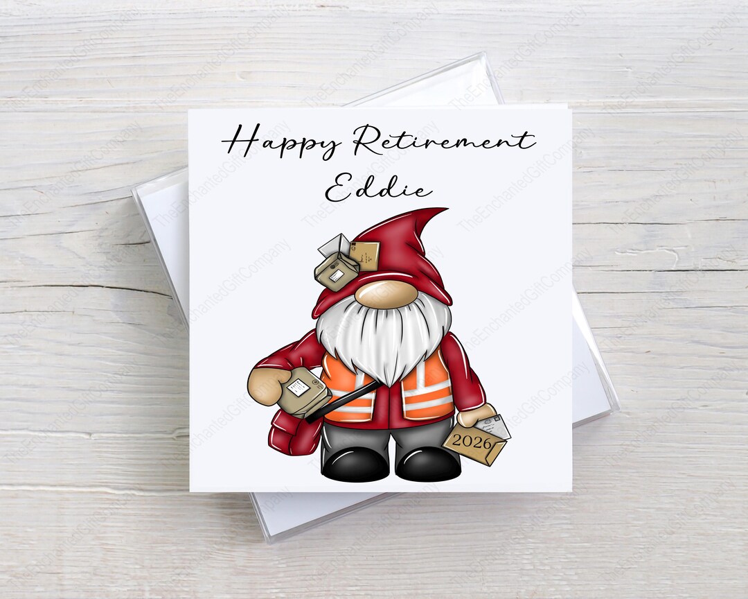 Personalised Postie Retirement Card, Retirement Card for Her ...