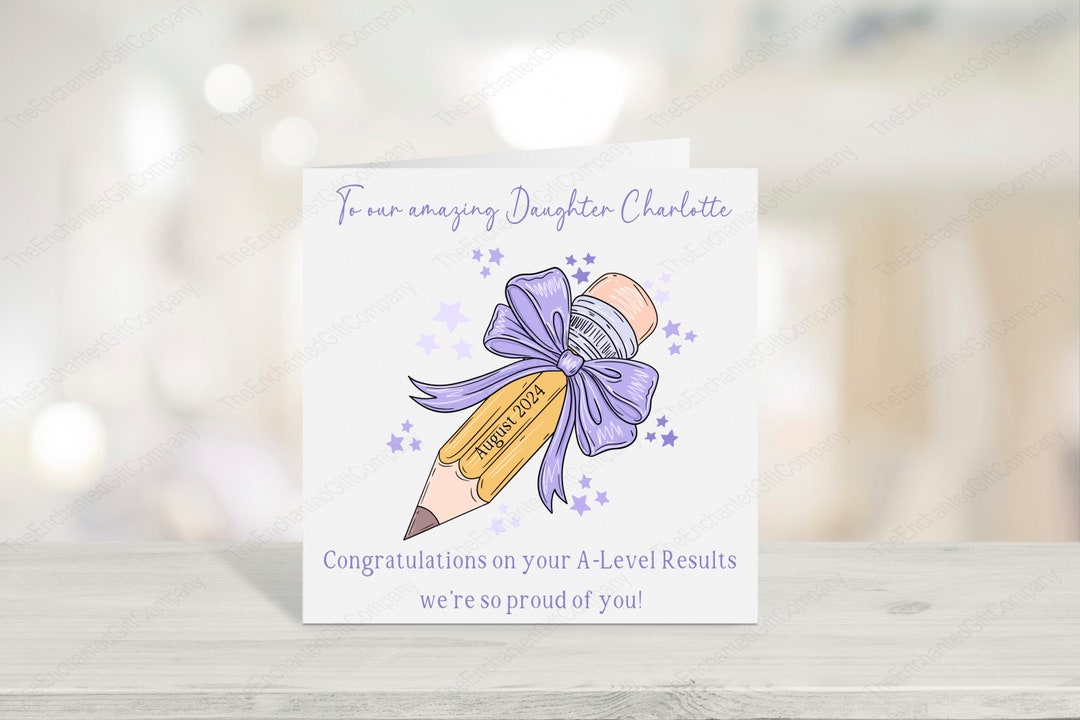 Congratulations on Your A-level Results Card, A-level Card, A-level ...
