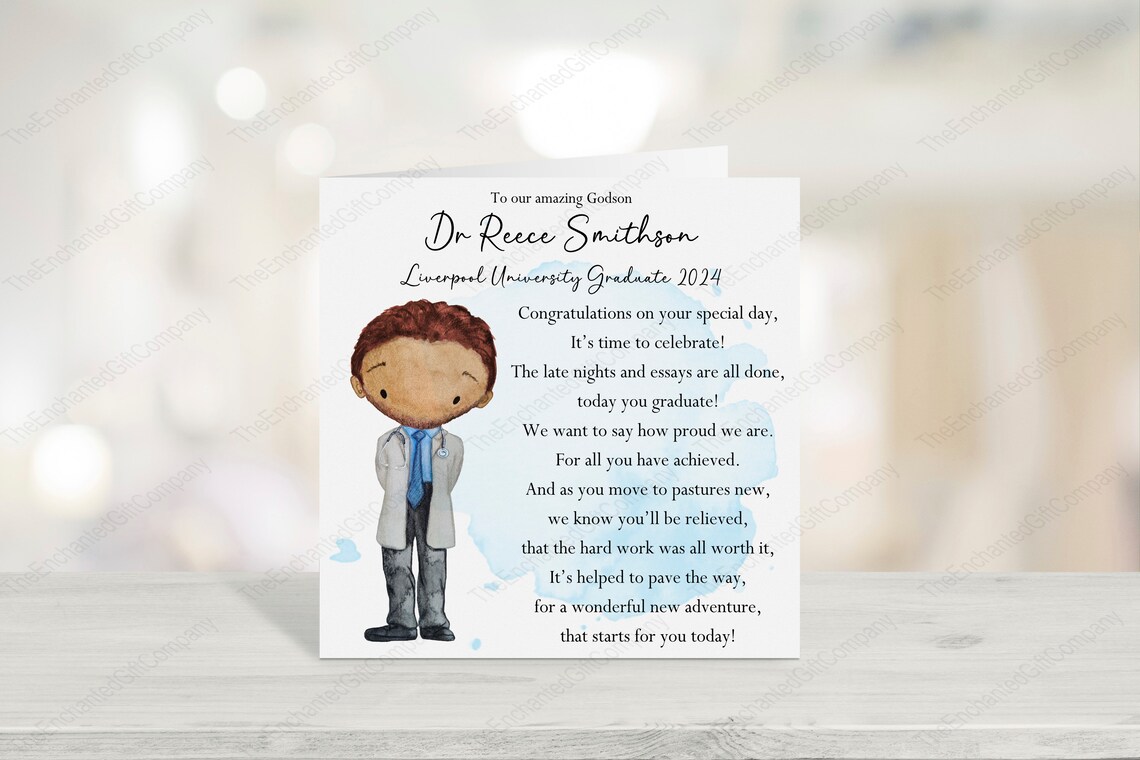 Graduation Card, Congratulations on Your Becoming a Doctor, Doctor ...