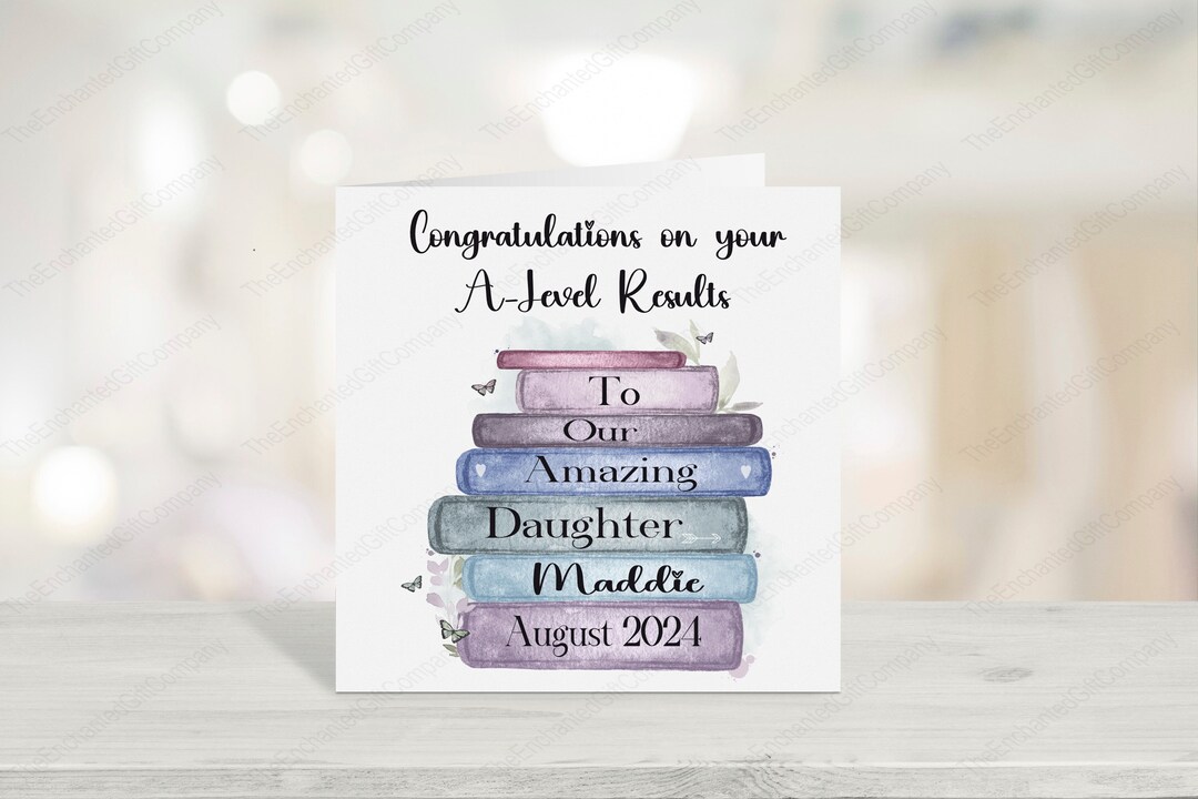 Congratulations on Your A-level Results Card, A-level Card, A-level ...