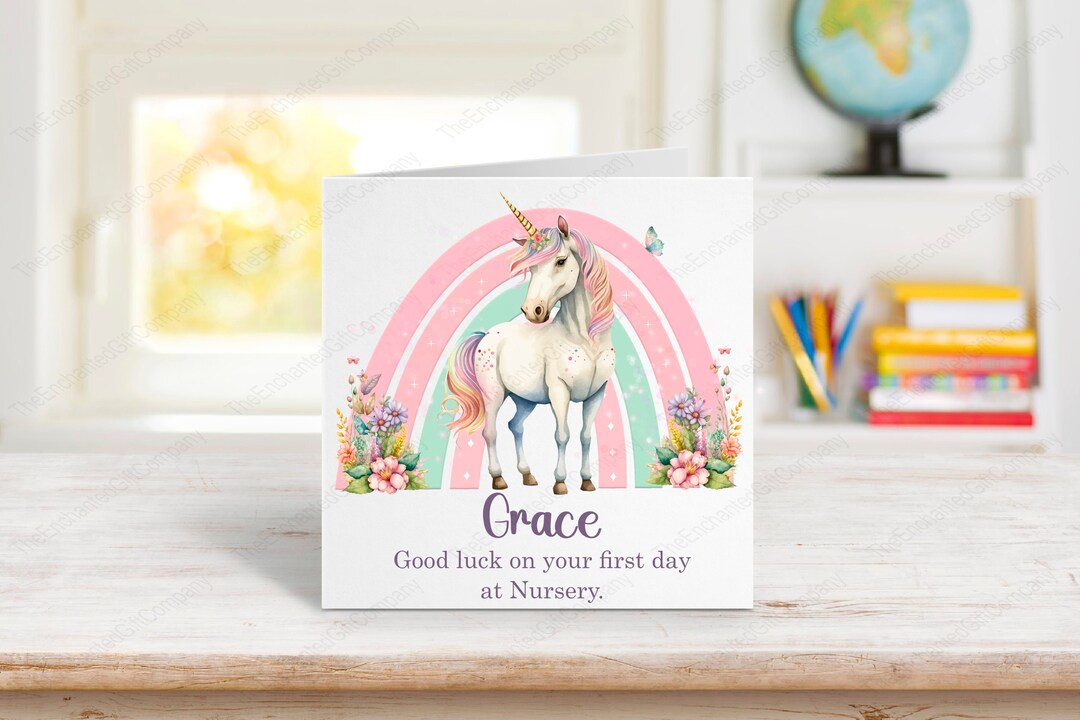 First Day at School/nursery Card, Back to School Card for Daughter ...