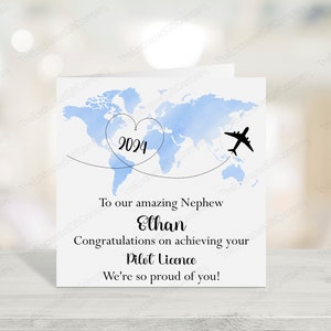 Congratulations on Achieving Your Pilot Licence, Congratulations Card ...