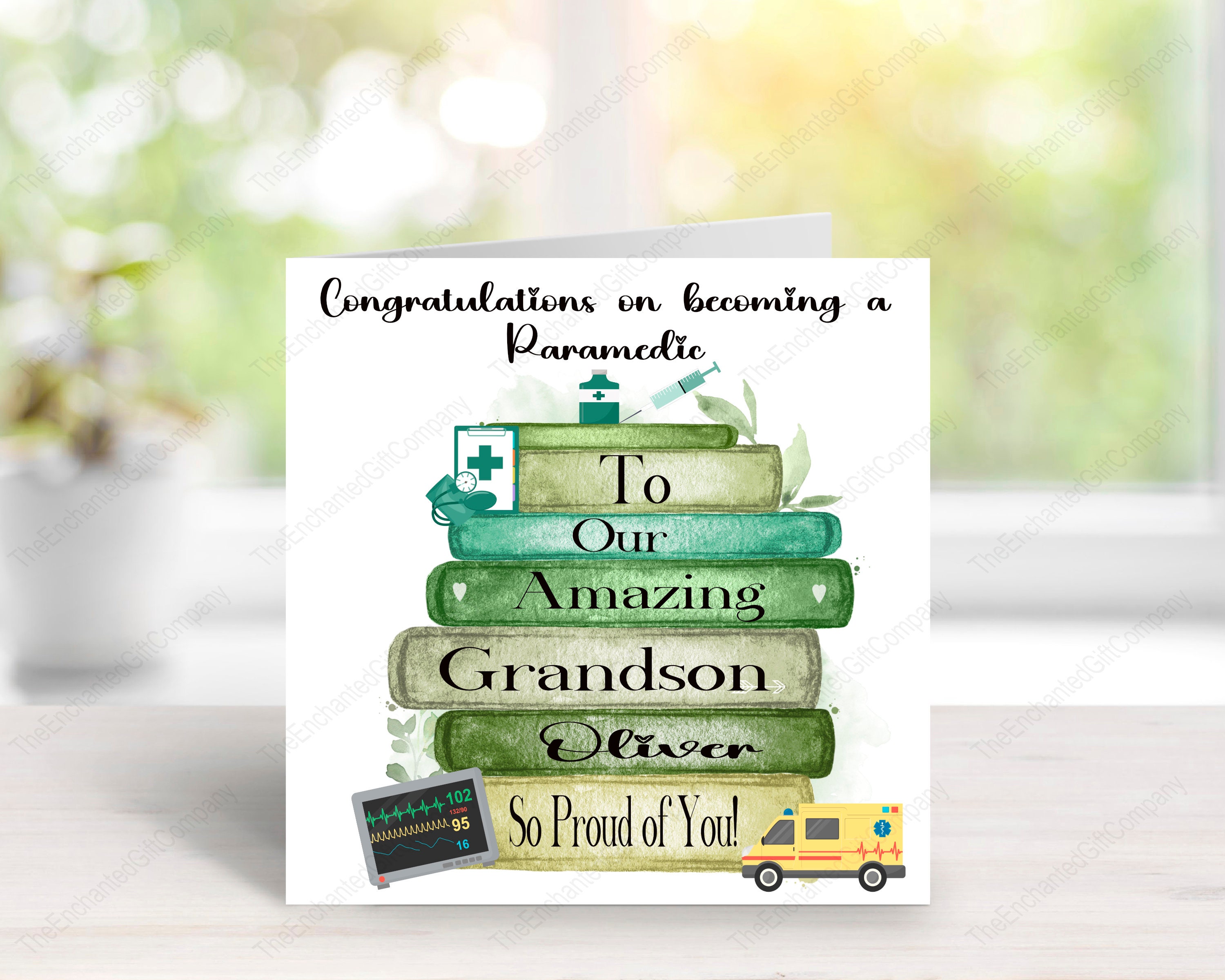 Congratulations on Becoming a Paramedic Graduation Card - Etsy UK