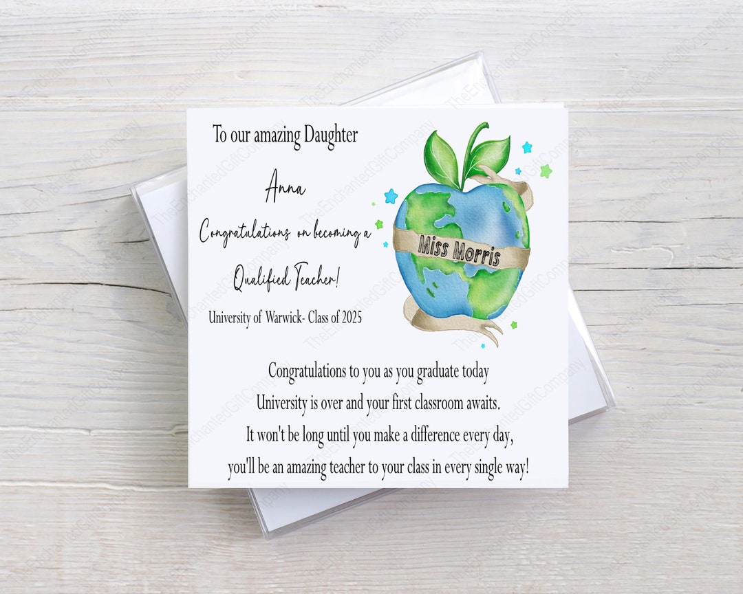 Graduation Card, Congratulations on Your Becoming a Teacher, Teacher ...