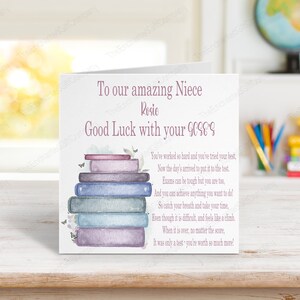 Good Luck on Your Gcses Card, Gcses Card, Exams Card, Secondary School ...