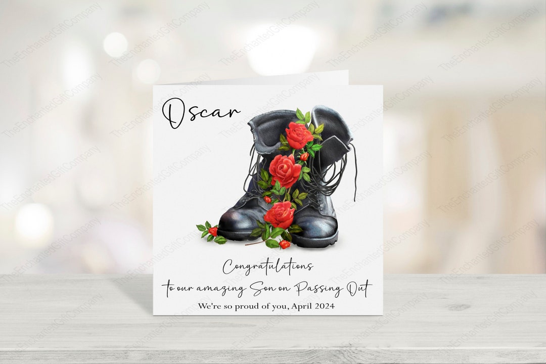 Passing Out Card, Personalised Army Soldier Passing Out Parade ...