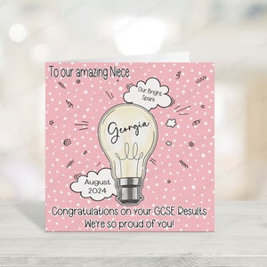 Congratulations on Your GCSE Results Card, GCSE Card, School Exam ...