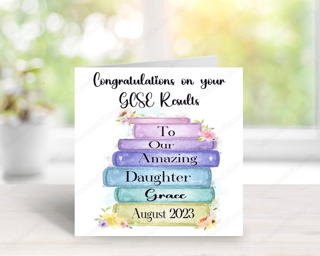 Congratulations on Your GCSE Results Card GCSE Card School - Etsy UK