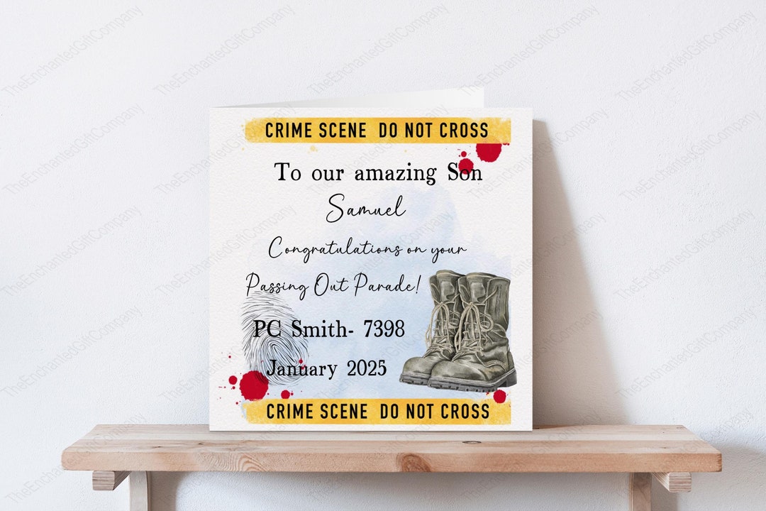 Passing Out Card, Police Card, Passing Out Parade Card, Police Passing ...