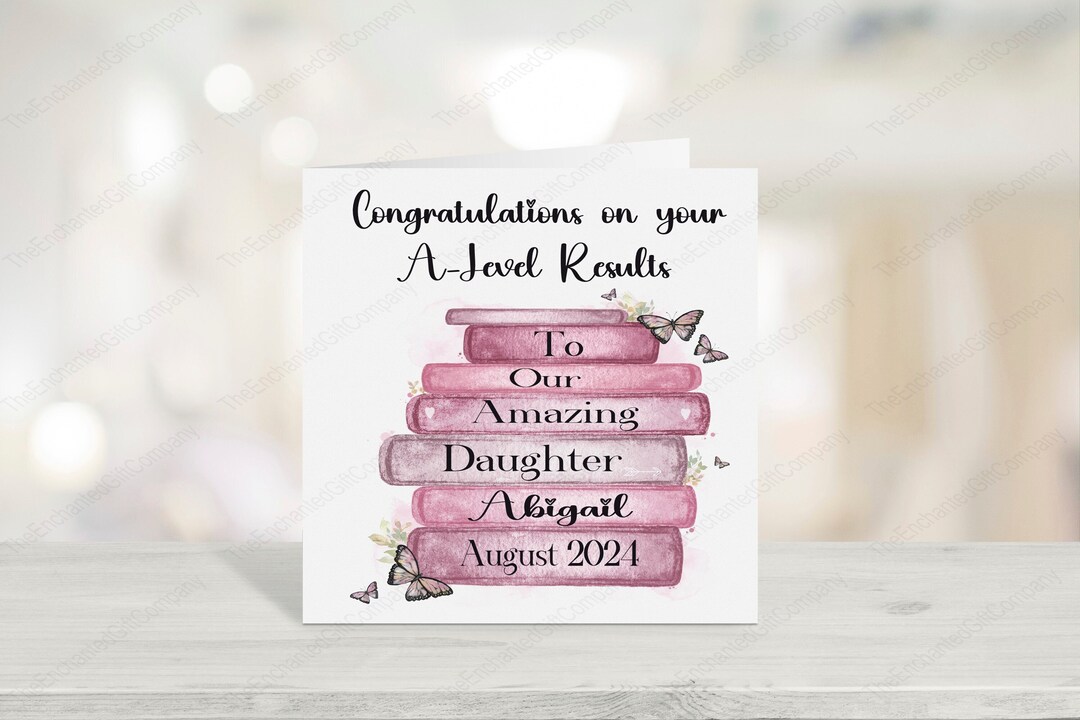 Congratulations on Your A-level Results Card, A-level Card, A-level ...
