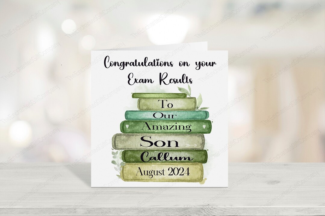 Congratulations on Your Exam Results Card, Exam Card, School Exam ...