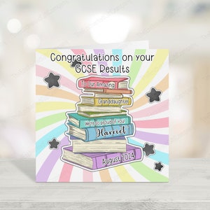 Congratulations on Your GCSE Results Card, GCSE Card, School Exam ...
