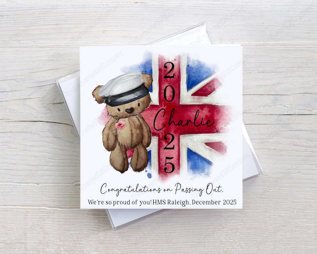 Passing Out Card, Personalised Royal Navy Sailor Passing Out Parade ...