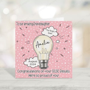 Congratulations on Your GCSE Results Card, GCSE Card, School Exam ...