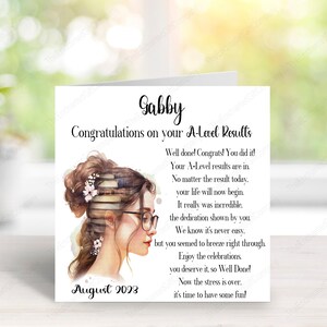 Congratulations on Your A-level Results Card, A-level Card, A-level ...