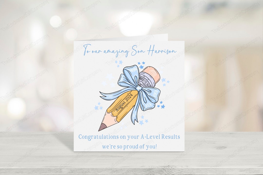 Congratulations on Your A-level Results Card, A-level Card, A-level ...