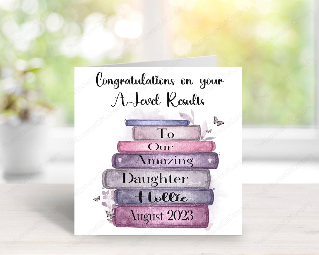 Congratulations on Your A-level Results Card, A-level Card, A-level ...