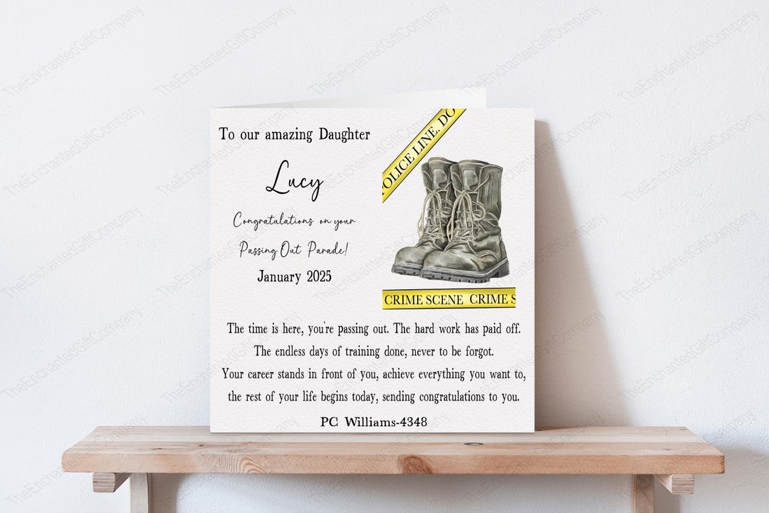 Passing Out Card, Police Card, Passing Out Parade Card, Police Passing ...