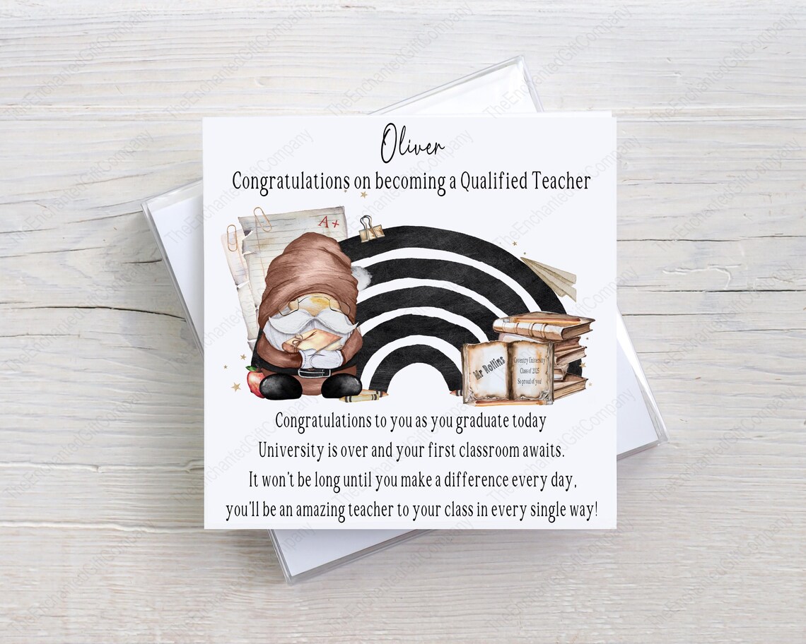 Graduation Card, Congratulations on Your Becoming a Teacher, Teacher ...