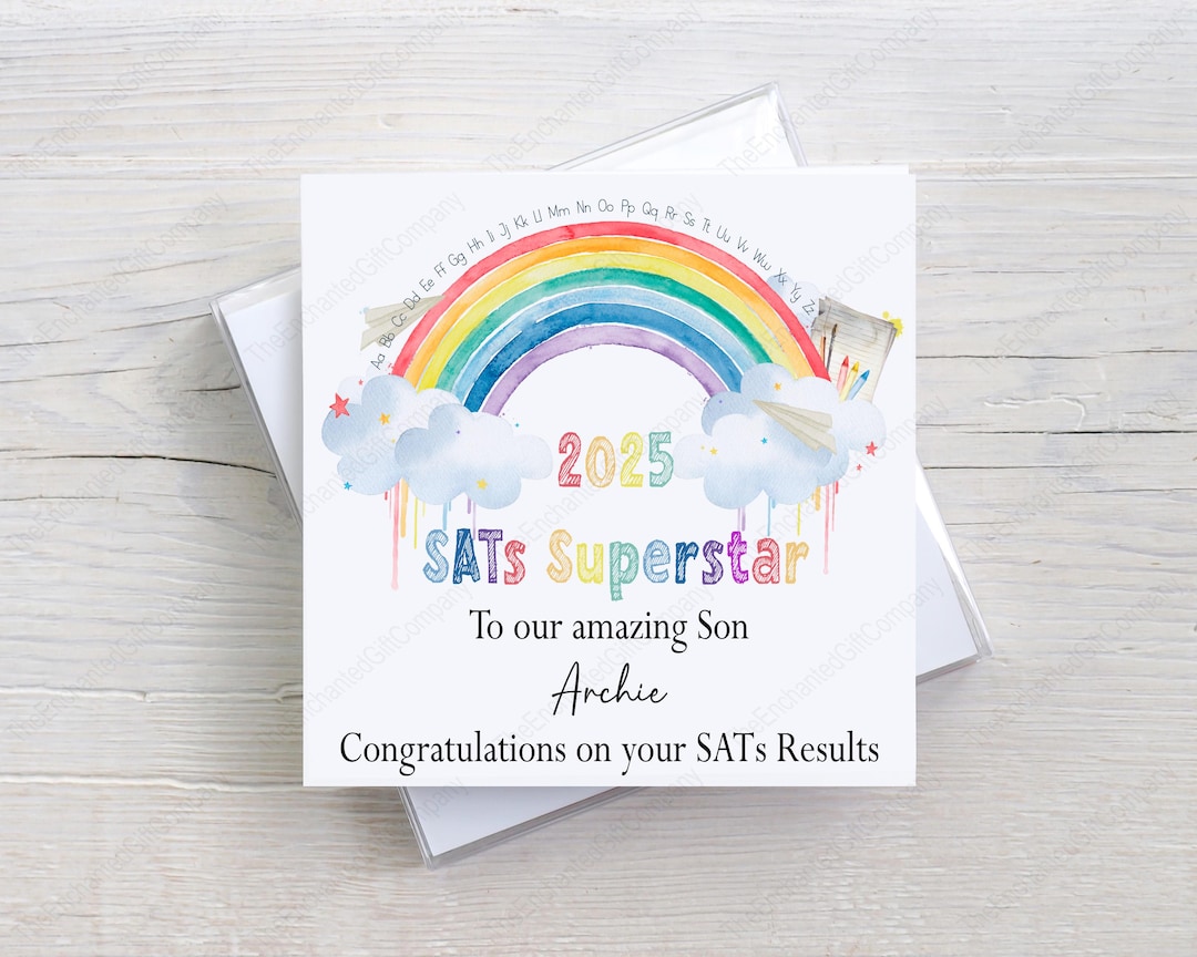 Congratulations on Your Sats Results Card, SAT Card, School Exam ...
