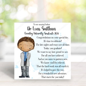 Graduation Card, Congratulations on Your Becoming a Doctor, Doctor ...